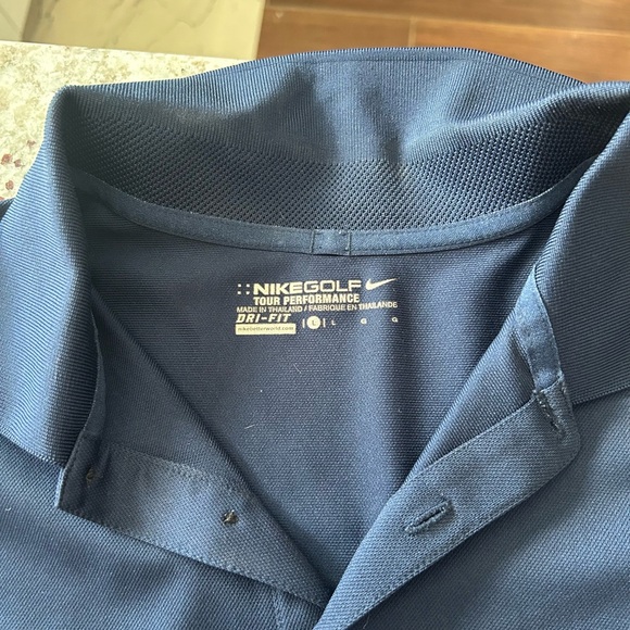 Nike | Shirts | Nike Mens Deep Blue Polo Shirt | Poshmark